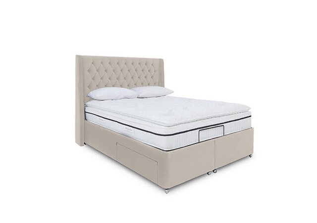 E-Motion Zen Adjustable Divan Base With 2 Drawers with Headboard - King ...