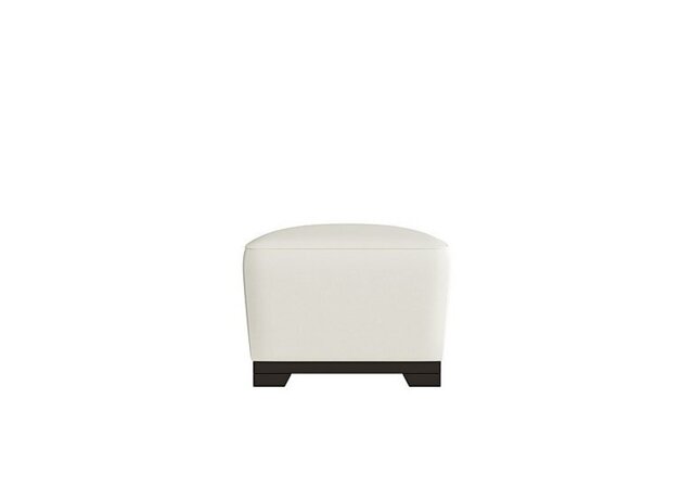 Nicoletti - Ketty Leather D-Shaped Footstool - Botero Bianco by ...