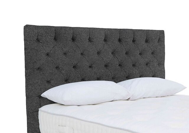 Harrison Spinks - Linden Floor Standing Headboard - King Size - Mole Charcoal by Furniture ...