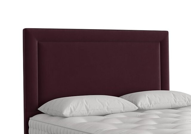Vispring - Helios Floor Standing Headboard - Super King - Aubergine by ...