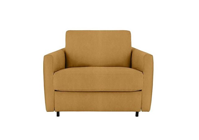 Nicoletti - Alcova Fabric Chair Sofa Bed with Slim Arms - Flambe Ocre ...