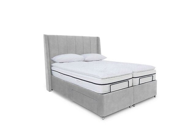 E-Motion Akira Dual Adjustable Divan Base With 4 Drawers with Headboard ...