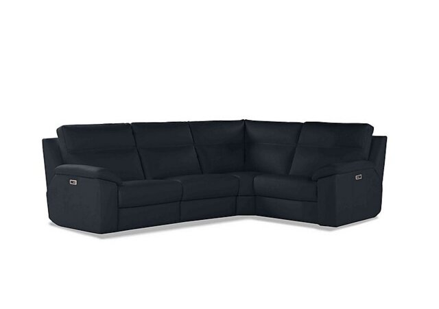Nicoletti - Pepino Small Leather Right Hand Facing Corner Sofa with ...