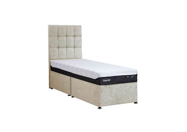 TEMPUR - Buckingham Platform Divan Base - Single - Ice Cream by ...