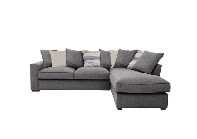 Cory Fabric Right Hand Facing Corner Chaise Scatter Back Sofa - Dallas ...