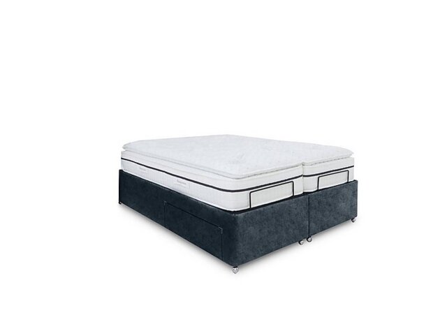 E-Motion Dual Adjustable Divan Base with Massage Function - King Size - Daytona Ocean by ...