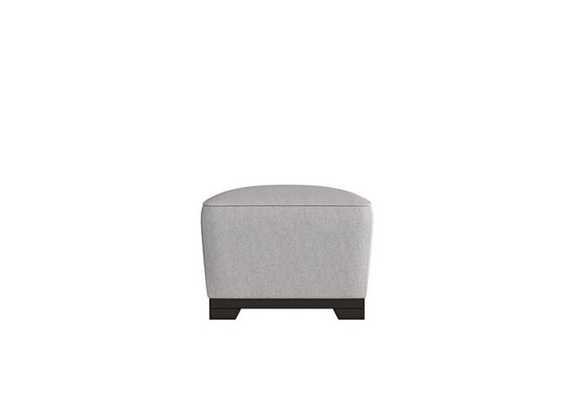 Nicoletti - Ketty Fabric D-Shaped Footstool - Fuente Cement by ...