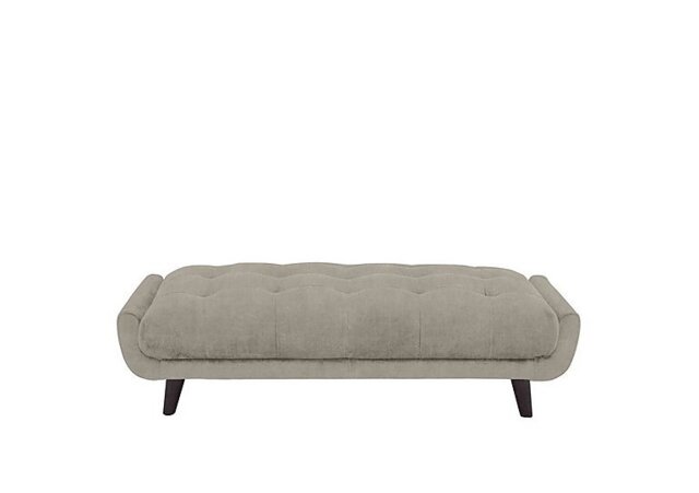Rene Large Fabric Footstool - Marble by Furniture Village | ufurnish.com