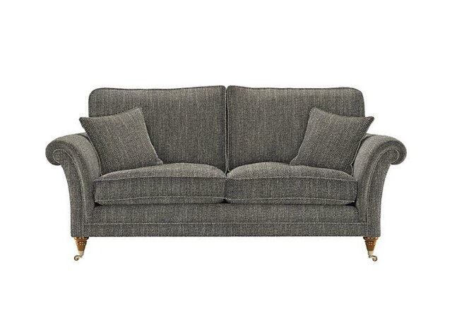 Parker Knoll - Burghley Large 2 Seater Fabric Sofa - Metric Charcoal by ...