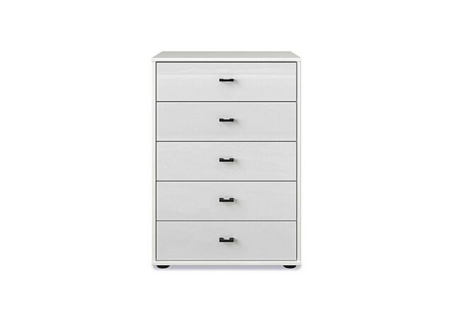 Wiemann - Dallas 60cm 5 Drawer Glass Chest by Furniture Village ...