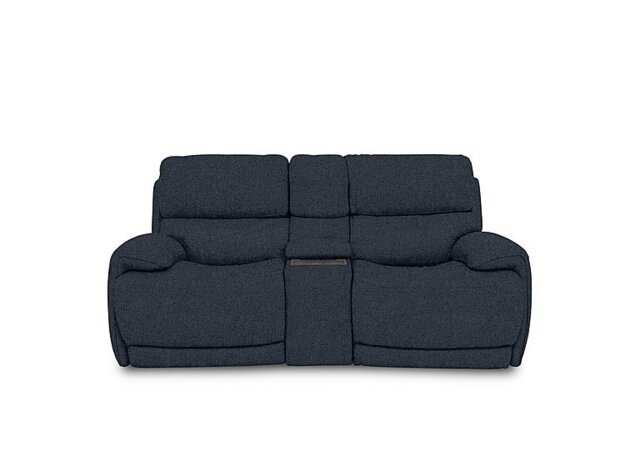 Rocco 2 Seater Fabric Power Rocker Sofa with Cup Holders and Headrests ...