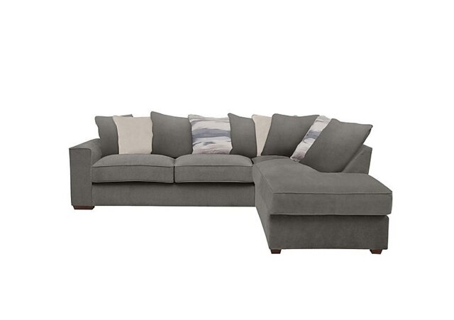 Cory Fabric Right Hand Facing Corner Chaise Scatter Back Sofa - Cosmo ...