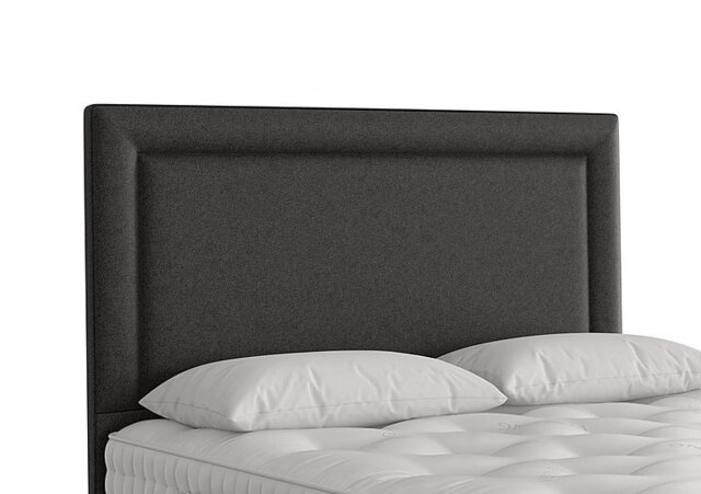 Vispring - Helios Floor Standing Headboard - Double - Boucle Graphite ...
