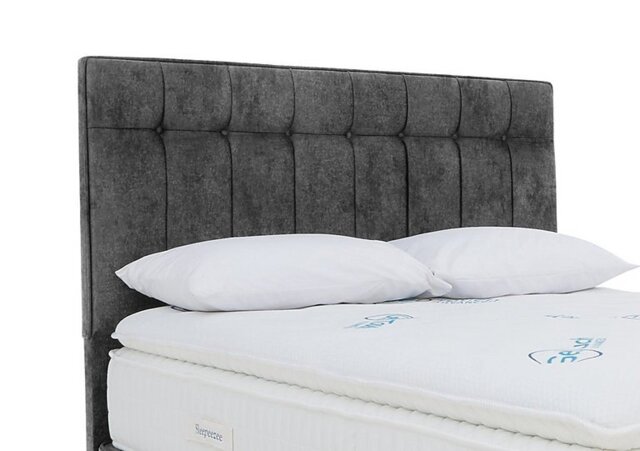 Sleepeezee - Beam Floor Standing Headboard - King Size - Daytona Grey ...