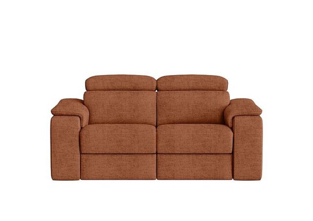 Nicoletti - Davide 2 Seater Fabric Power Recliner Sofa - Baobab Ruggine ...