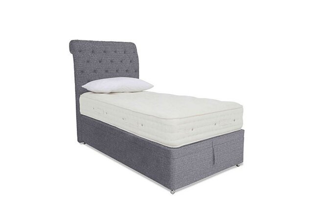 Hypnos - Luxury Firm 4 Ottoman Divan Set - Single - Maestro Granite by ...