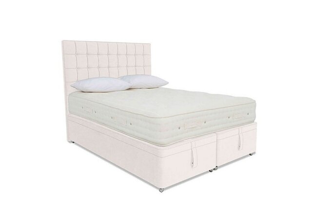 Hypnos - Luxury Firm 4 Ottoman Divan Set - Double - White Opal by ...
