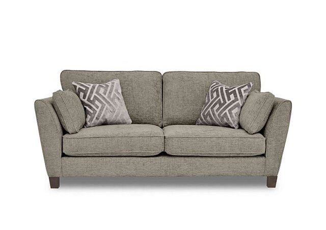 Tabitha 3 Seater Sofa - Stone by Furniture Village | ufurnish.com