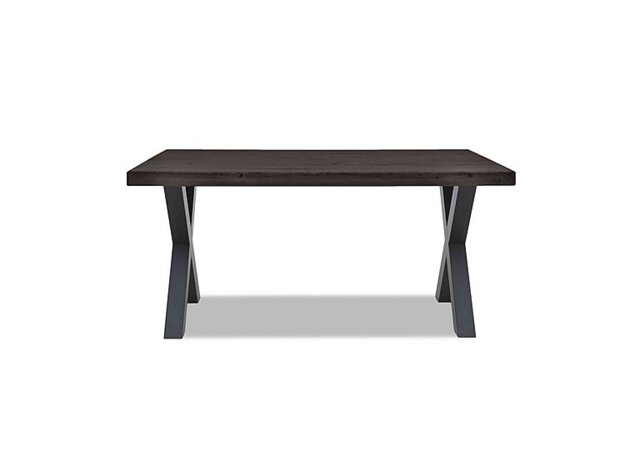 Bodahl - Compact Terra Straight Edge Dining Table with X-Shaped Legs ...