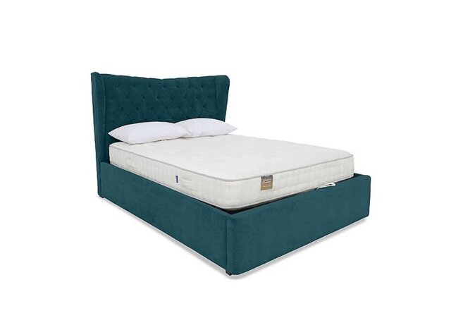 Highgrove - Bauer Ottoman Bed Frame - Small Double - Plush Atlantic by ...