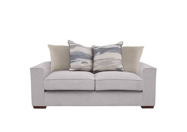 Cory 2 Seater Fabric Scatter Back Sofa - Cosmo Silver & Cream Pack by ...