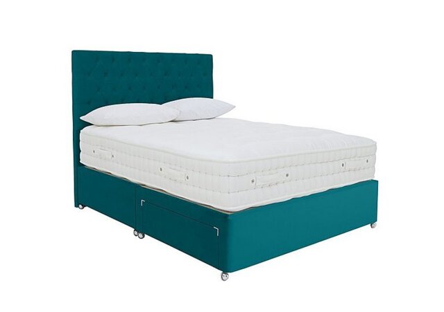 Sleep Story - Natural 4000 Divan Set With 2 Drawer Storage with 2 ...