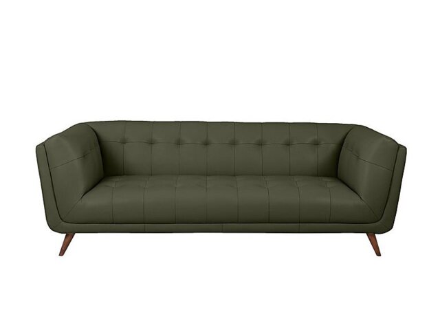 Rene 3 Seater Leather Sofa - Oslo Pine by Furniture Village | ufurnish.com
