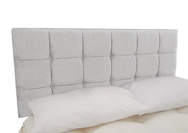 Hypnos - Mia Strutted Headboard - Double - Tweed Stone by Furniture ...