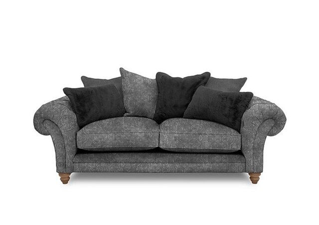 Boutique Collection - Blenheim 3 Seater Scatter Back Sofa - Savoy Raven ...