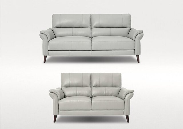 Winner 3 Seater Leather Sofa and 2 Seater Leather Sofa Set by Furniture ...