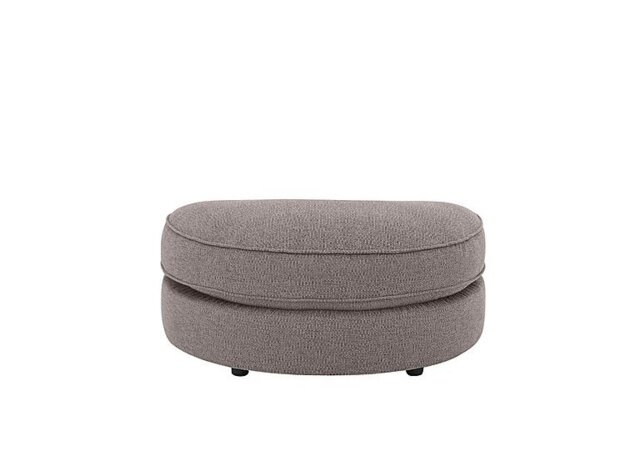 Cory Fabric Half Moon Footstool - Dallas Taupe by Furniture Village ...