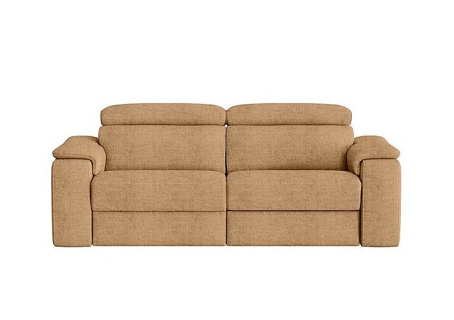 Nicoletti - Davide 3 Seater Fabric Power Recliner Sofa - Giallo by ...