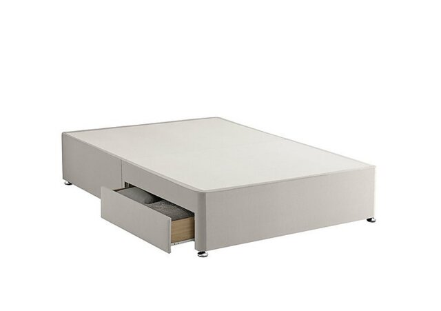 Silentnight - Divan Base With 4 Drawers - Double - Luxury Dove by ...