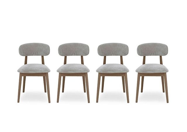 Stockholm Set of 4 Wooden Dining Chairs - Dark Oak by Furniture Village ...