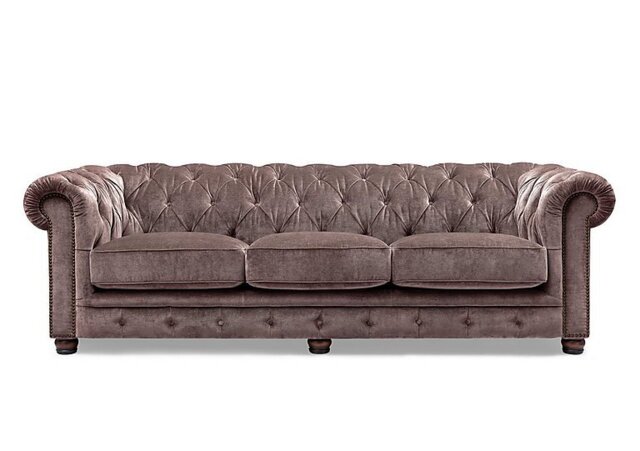 At The Helm - Shackleton 4 Seater Fabric Chesterfield Sofa with USB-C ...