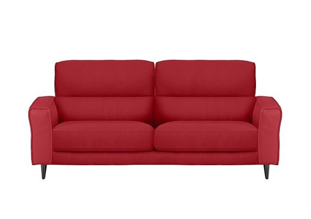 World of Leather - Axel 3 Seater BV Leather Sofa - Pure Red by ...
