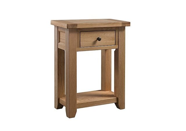Furnitureland - California Solid Oak Small Console Table by Furniture Village | ufurnish.com