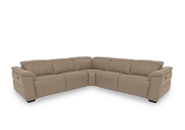 Inca NC Leather Large Power Recliner Corner Sofa with Power Headrests ...