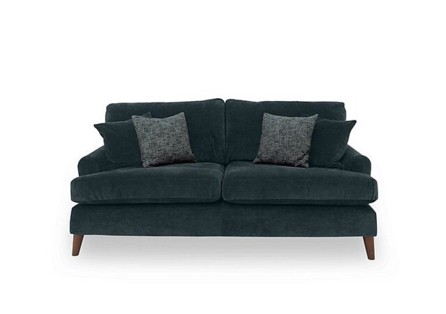 Jackson 3 Seater Velvet Sofa - Teal by Furniture Village | ufurnish.com