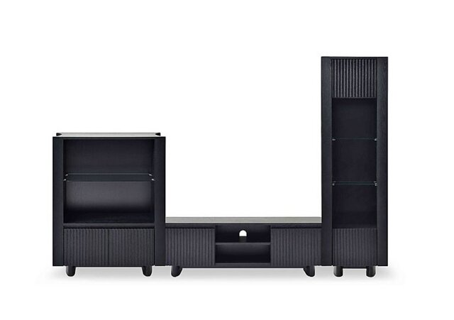 Catalina Media Set with TV Unit, 1 Door Left Hand Facing Curio Cabinet ...