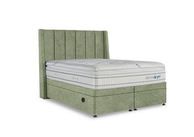 Sleepeezee - SensaGel 9000 Electric End Ottoman Divan Set - King Size ...