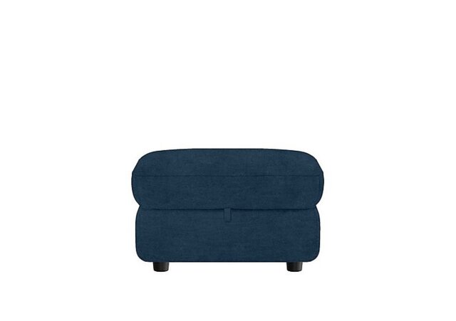 Compact Collection Medio Fabric Storage Footstool - Sapphire by ...