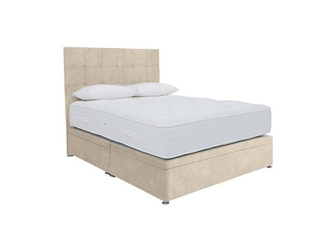 Sleep Story - Luxury 2000 Side Ottoman Divan Set - Double - Lace Ivory ...