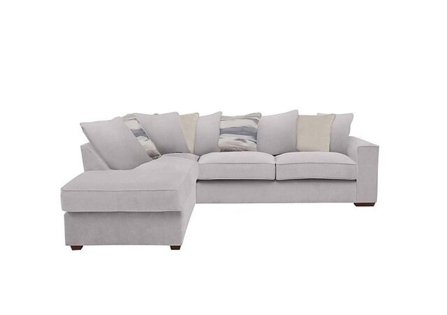 Cory Fabric Left Hand Facing Corner Chaise Scatter Back Sofa - Cosmo ...