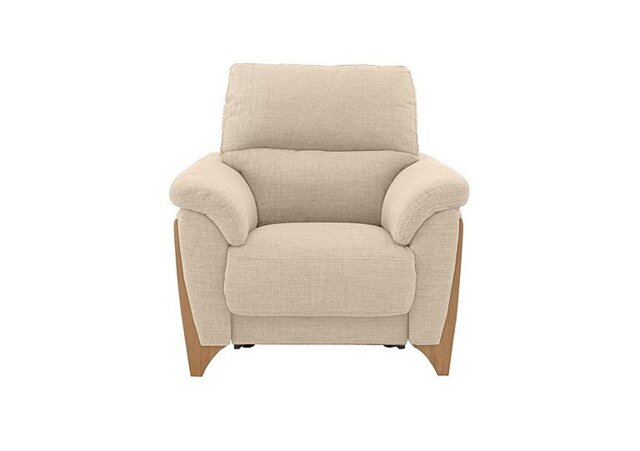 Ercol - Enna Fabric Power Recliner Armchair - Cream by Furniture ...