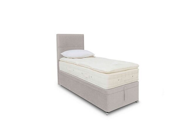 Hypnos - Bespoke Finesse Ottoman Divan Set - Single - Maestro Oatmeal ...