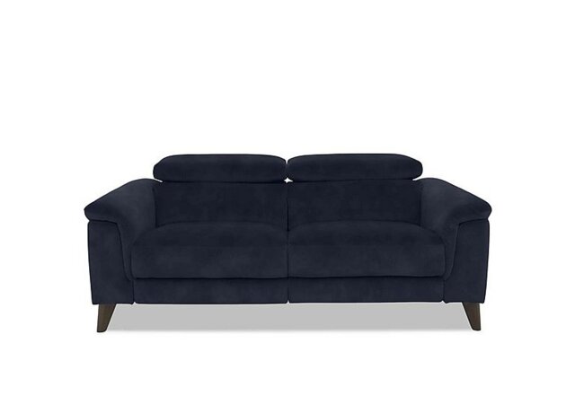 Wade 2 Seater Fabric Power Recliner Sofa - R15 Navy Blue by Furniture ...
