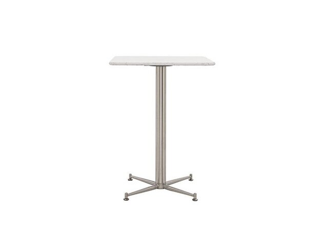 Cortina Square Bar Table - 70-cm - Bianco Miami Quartz by Furniture ...