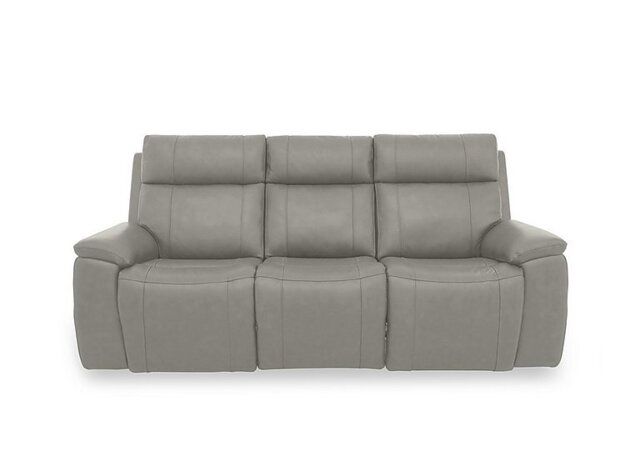 Aero Leather 3 Seater Sofa - New Grey by Furniture Village | ufurnish.com