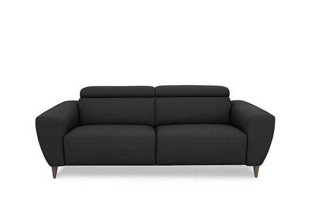 Nicoletti - Milano 3 Seater Leather Power Recliner Sofa - Dali Nero ...